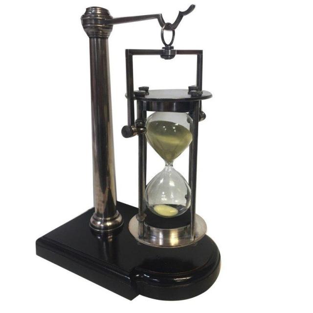 Authentic Models Bronzed 30 Minute Hourglass Timer | Pavilion Broadway