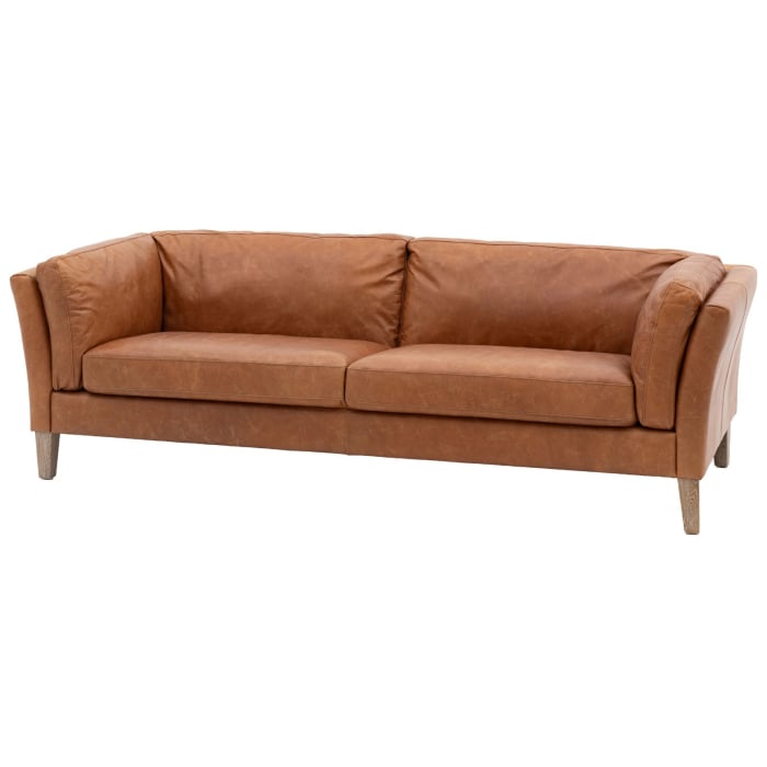 Bombay 3 Seater Leather Sofa | Pavilion Broadway