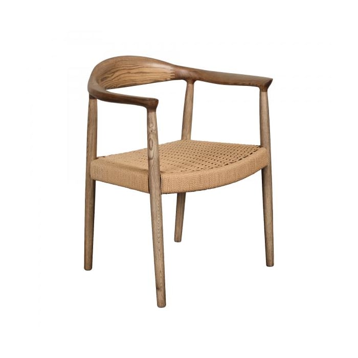 Holcot Rattan - Togo Chair with Natural Weave Rope Seat